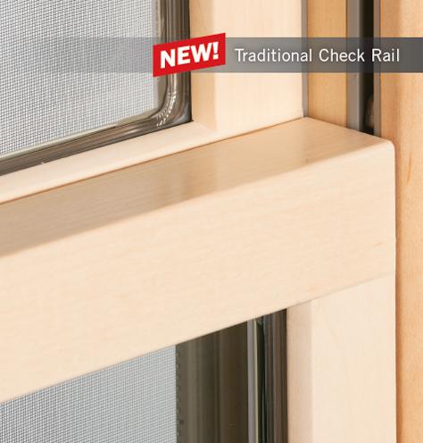 Renewal by Andersen - Traditional Check Rail for Double Hung Windows